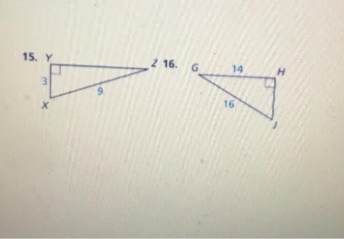 Solved In Exercises 13-18, solve the right triangle. Round | Chegg.com