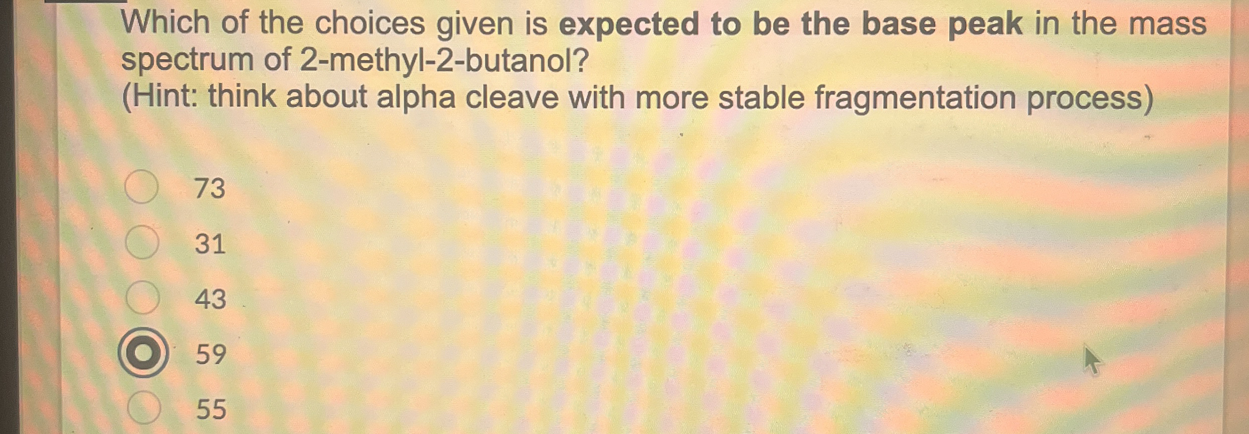 Solved Which of the choices given is expected to be the base | Chegg.com
