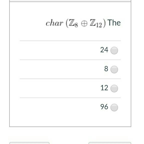 Solved char (Zg Z12) The 24 8 12 96 | Chegg.com