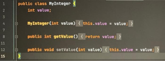 Solved 1 static void swap (MyInteger a, MyInteger b) { 2 | Chegg.com