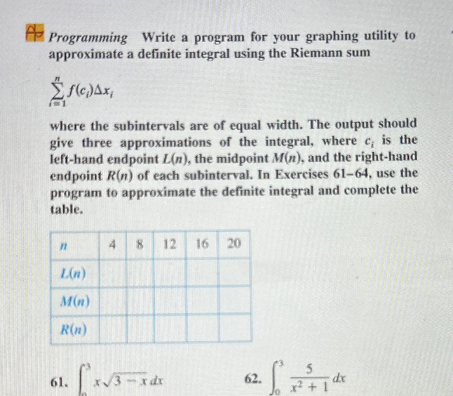 Solved Programming Write a program for your graphing utility | Chegg.com