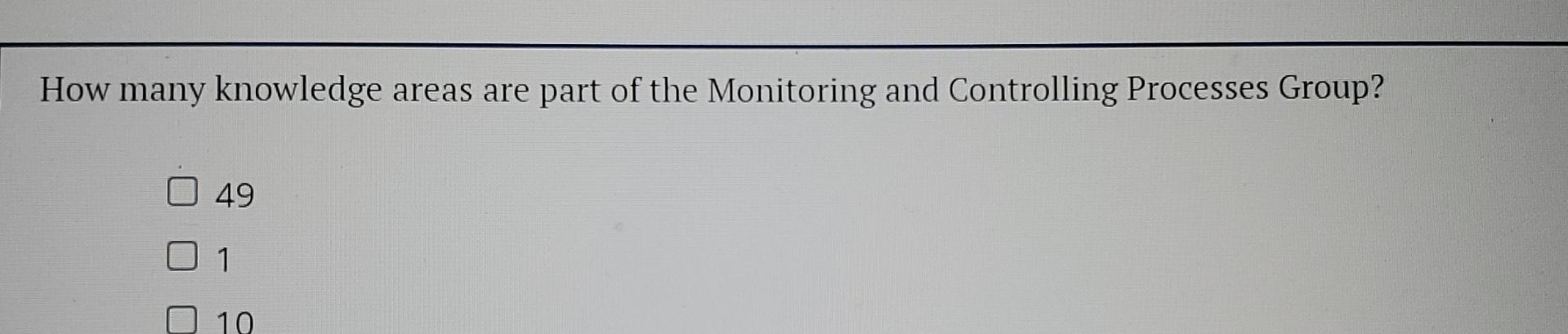 Solved How many knowledge areas are part of the Monitoring | Chegg.com