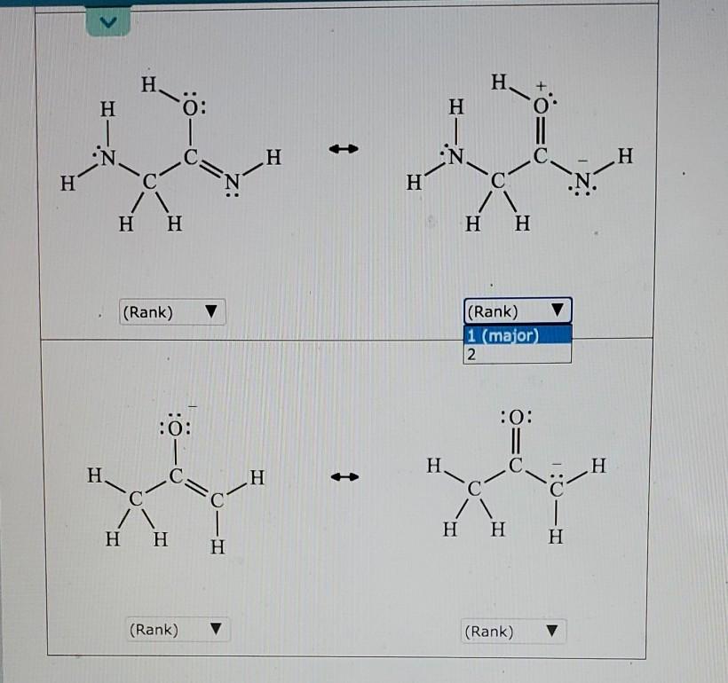 Solved Decide whether each row is a set of resonance | Chegg.com