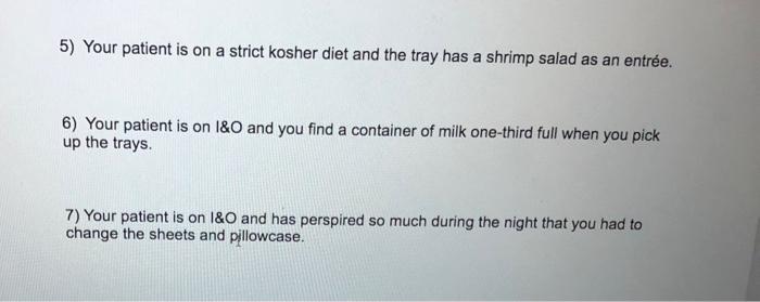 Solved INTAKE \& OUTPUT ASSIGNMENT: "What would you do?" | Chegg.com