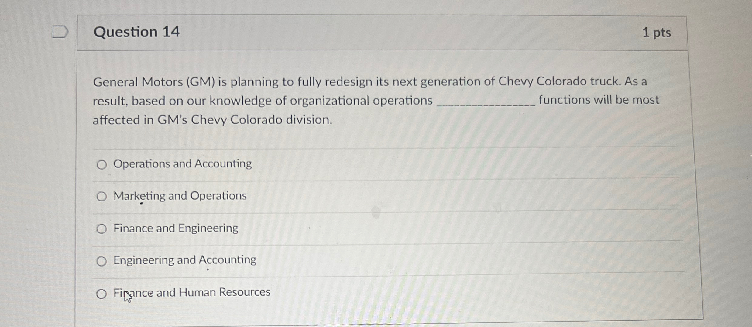 Solved Question 141ptsGeneral Motors (GM) ﻿is planning to | Chegg.com