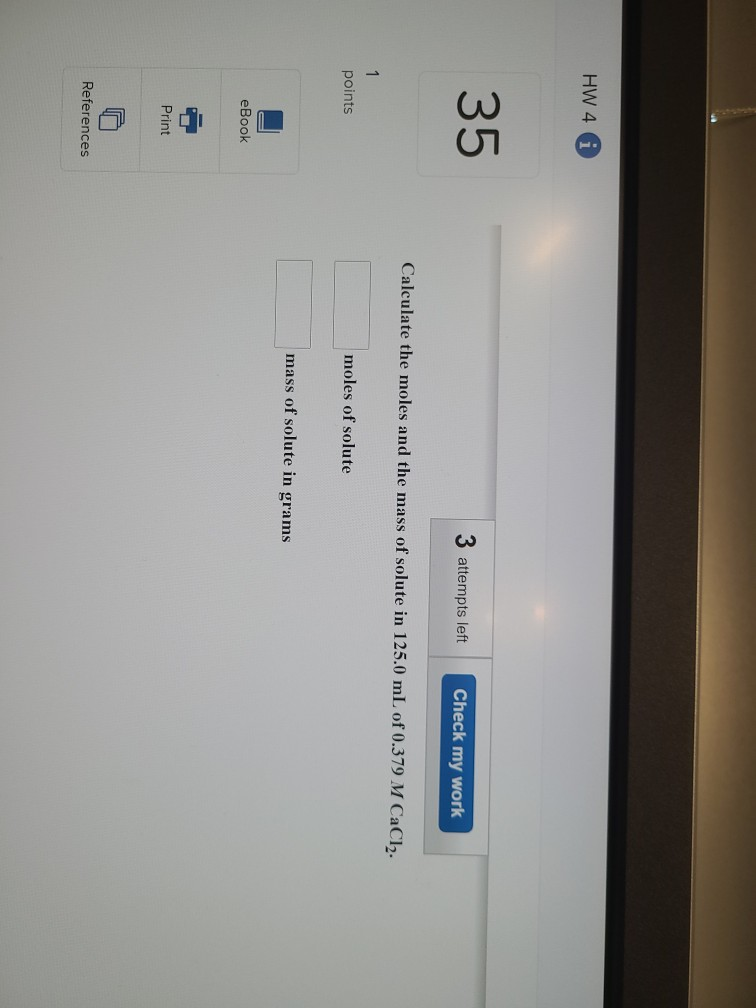 Solved HW 4 35 3 attempts left Check my work Calculate the | Chegg.com