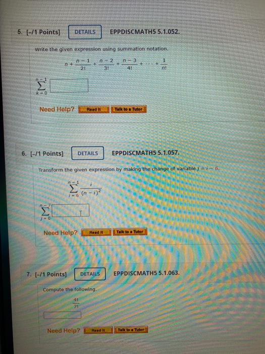 Solved 5. [-/1 Points] DETAILS EPPDISCMATH5 5.1.052. Write | Chegg.com