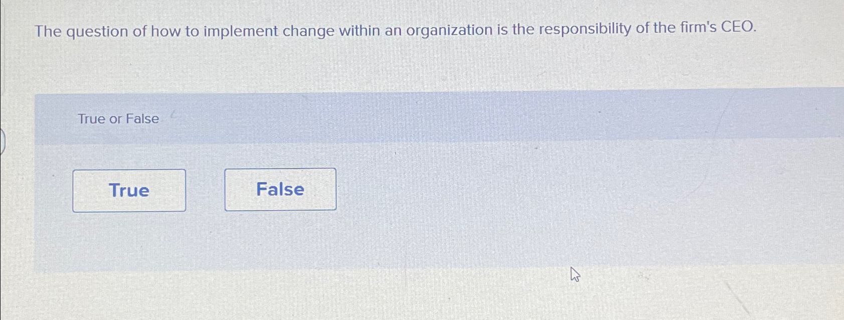 Solved The question of how to implement change within an | Chegg.com