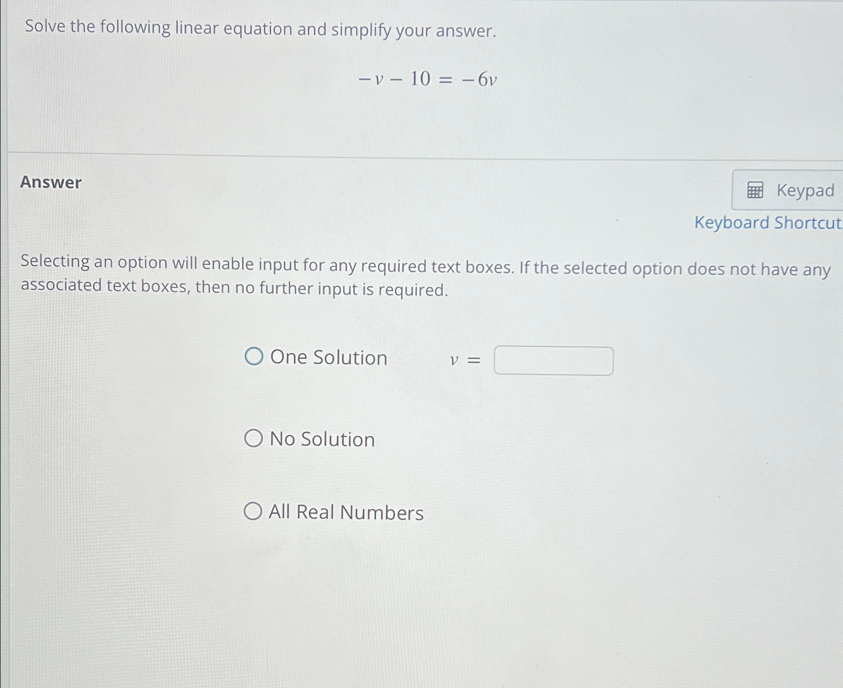 Solved Solve the following linear equation and simplify your | Chegg.com