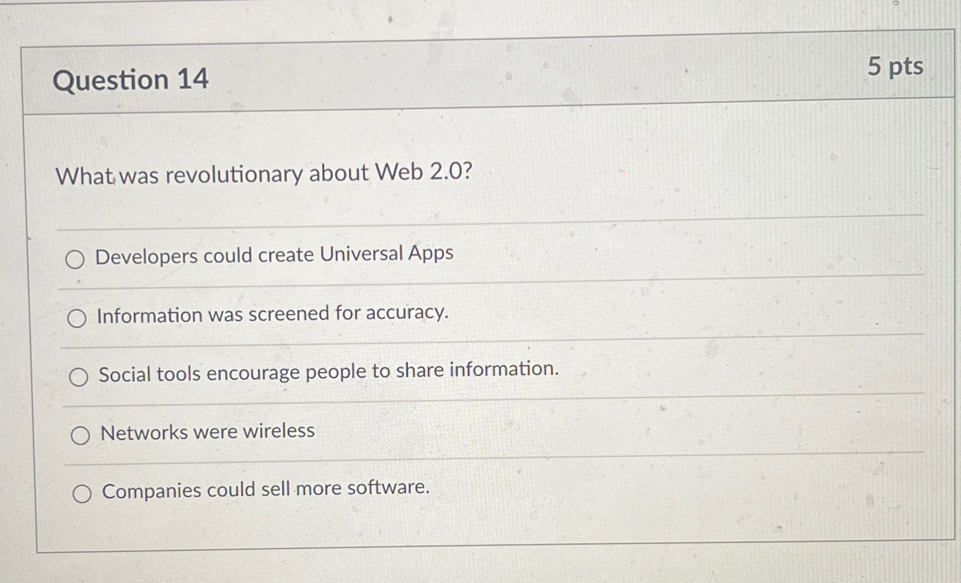 Solved Question 145 ﻿ptsWhat was revolutionary about Web | Chegg.com