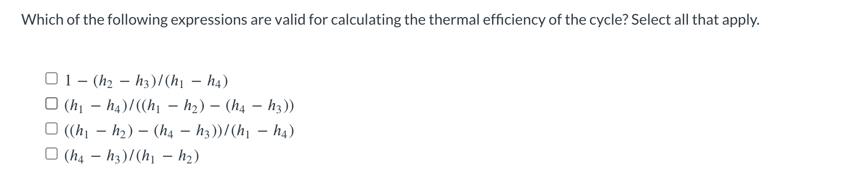 Solved 0Which of the following expressions are valid for | Chegg.com