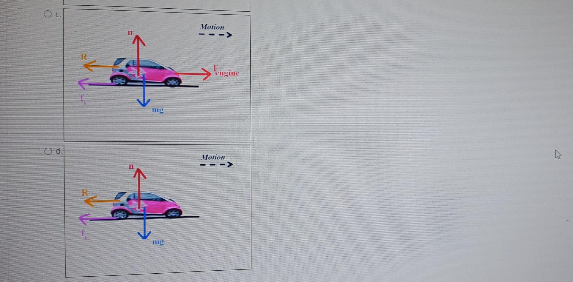 Solved QUESTION 10 If a car is moving under driving force | Chegg.com