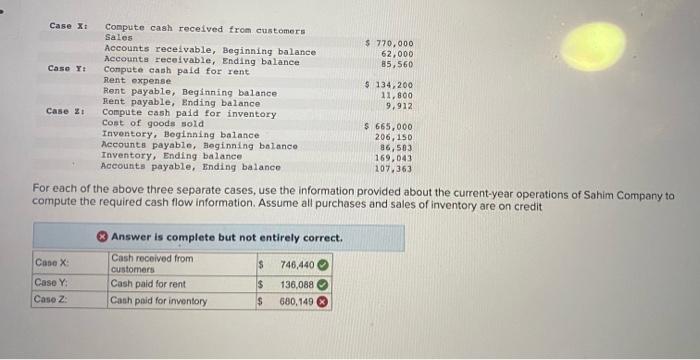 Solved For each of the above three separate cases, use the | Chegg.com