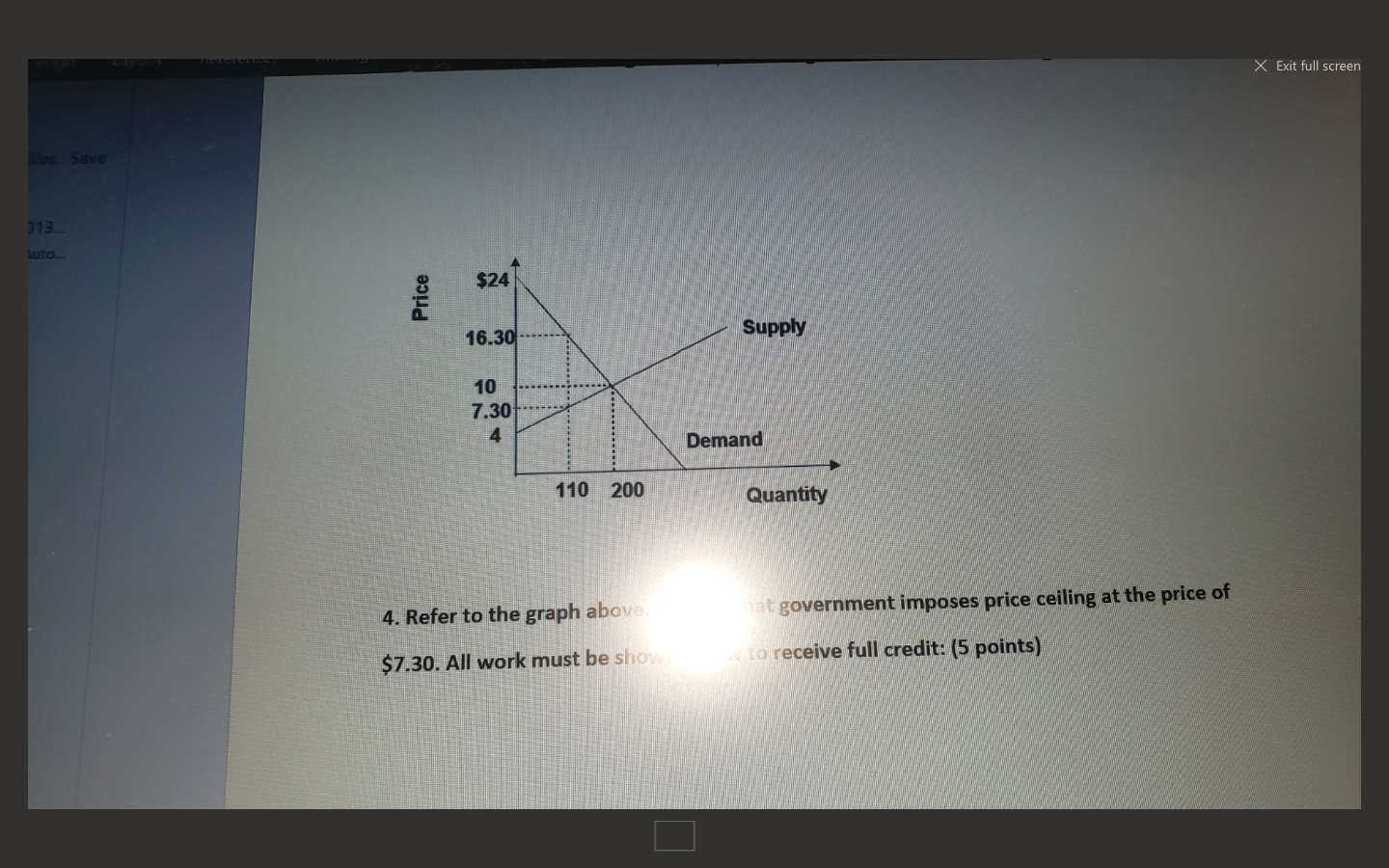 Solved B) ﻿Refer to the graph above and calculate the dollar | Chegg.com
