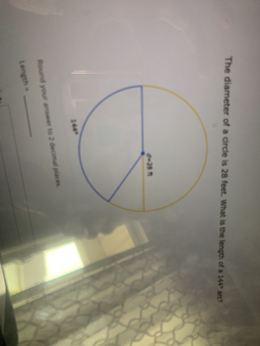 Solved The radius of a circle is 6 feet. What is the length | Chegg.com