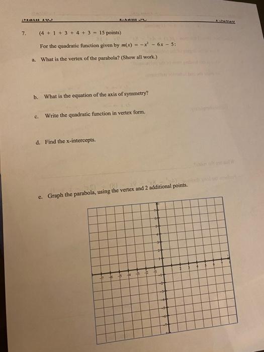 Solved VEGLER AV LAAR- 7. (4 + 1 + 3 + 4 + 3 - 15 points) | Chegg.com
