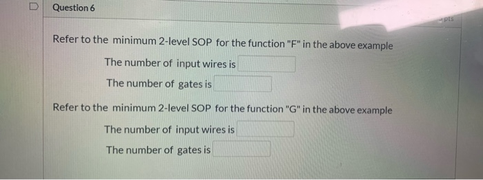Solved Refer To The Minimum 2 Level Sop For The Function F 