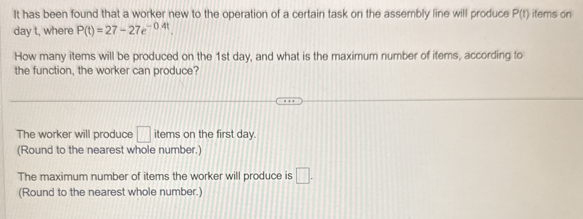 Solved It has been found that a worker new to the operation | Chegg.com