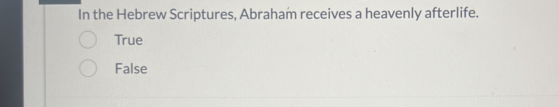 Solved In the Hebrew Scriptures, Abraham receives a heavenly | Chegg.com