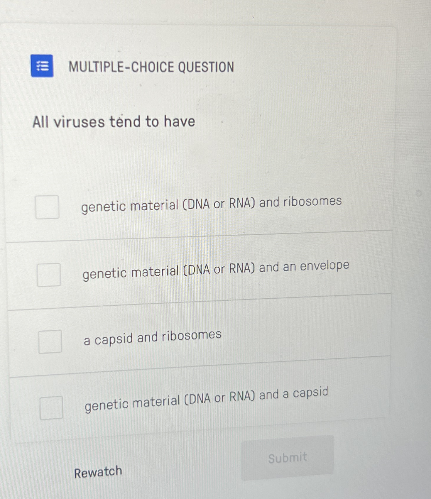 Solved MULTIPLE-CHOICE QUESTIONAll viruses tend to | Chegg.com