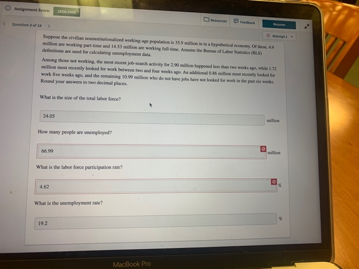 Solved Assignment Score: 1826/3400 Resources Question of 18 | Chegg.com
