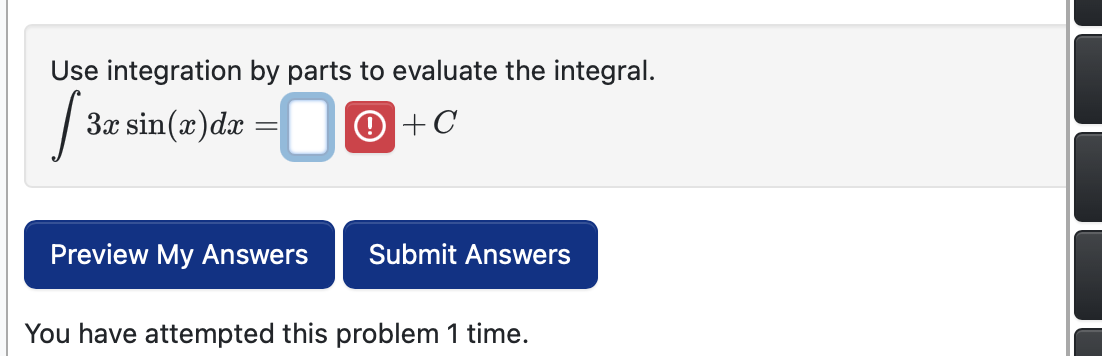 Solved Use integration by ﻿parts to ﻿evaluate the | Chegg.com