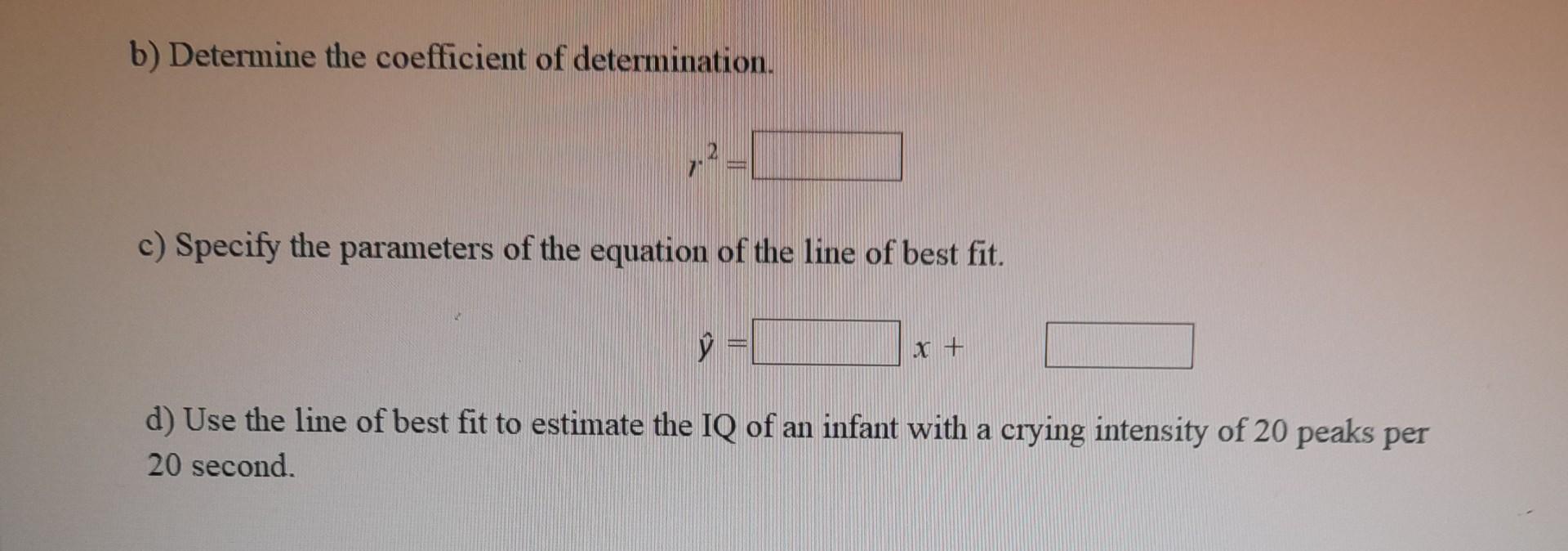 Solved Infants who cry easily may be more easily stimulated | Chegg.com