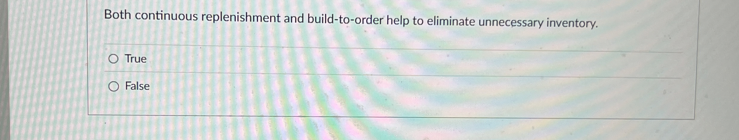 Solved Both continuous replenishment and build-to-order help | Chegg.com
