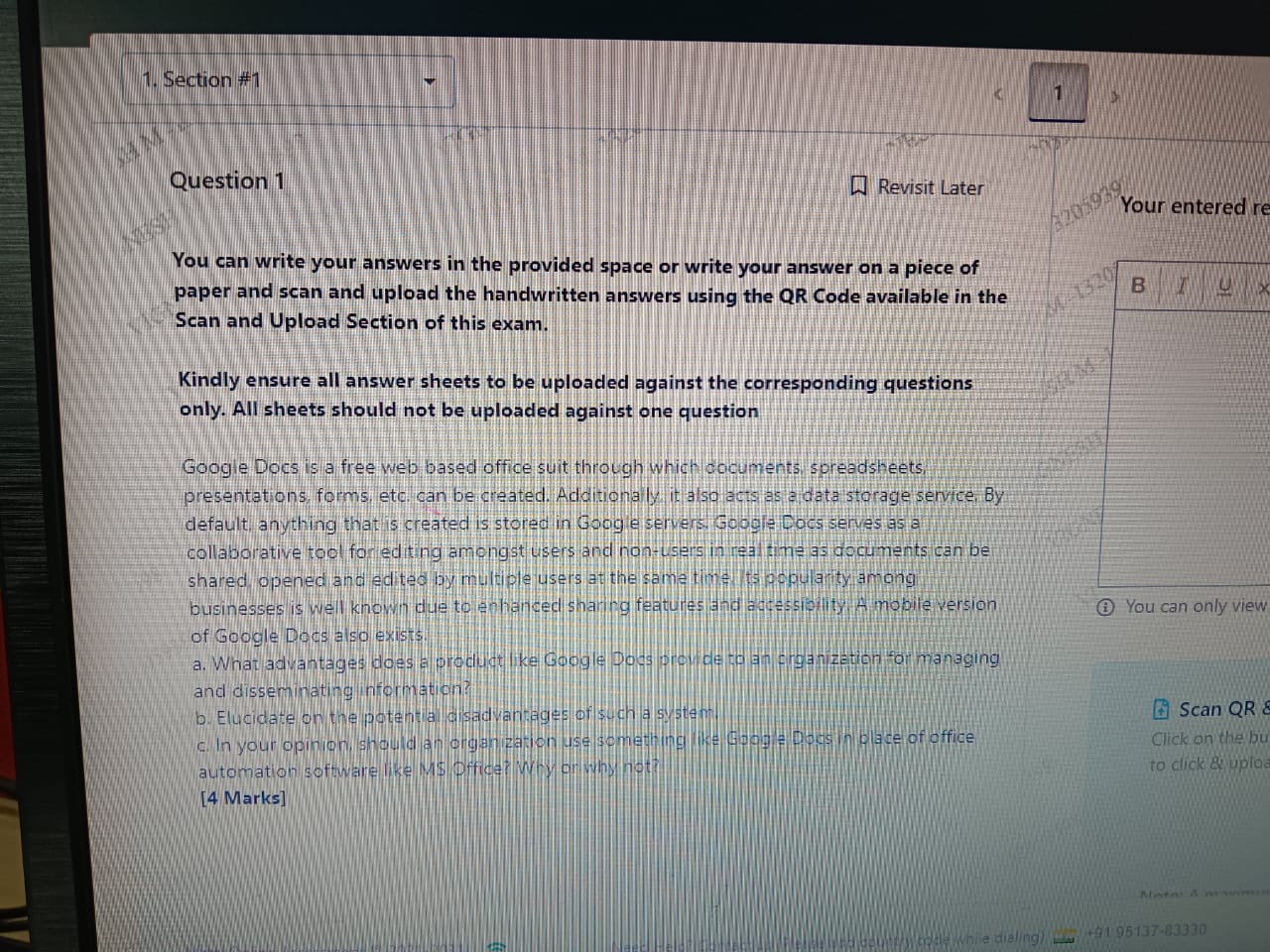 Solved Google Docs is a free web based office suit through | Chegg.com