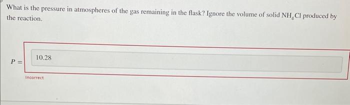 Solved Solid ammonium chloride, NH4Cl, is formed by the | Chegg.com