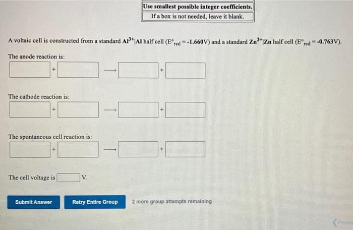 Solved Use smallest possible integer coefficients. If a box | Chegg.com