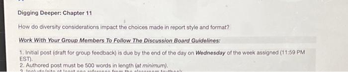 Digging Deeper: Chapter 11 How do diversity | Chegg.com