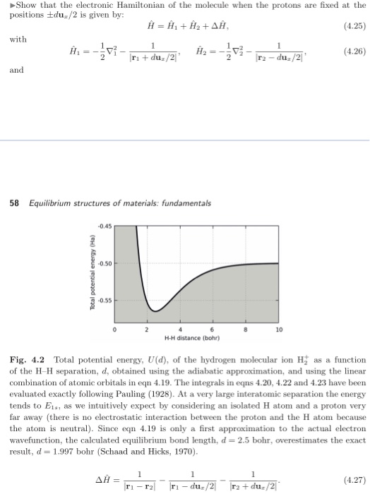Solved Show that the electronic Hamiltonian of the molecule | Chegg.com