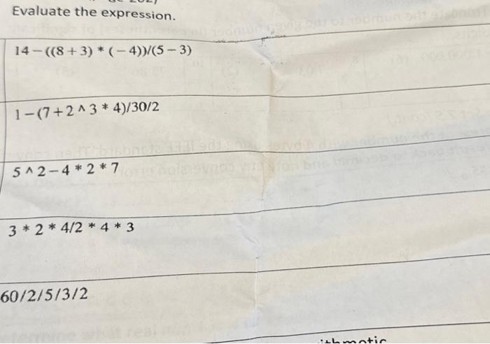 Solved Evaluate the expression. | Chegg.com