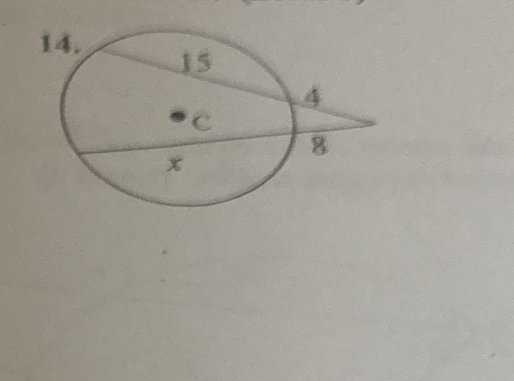 Solved Can you please help me find x. ﻿Thank you | Chegg.com