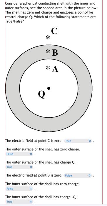 Solved Consider a spherical conducting shell with the inner | Chegg.com