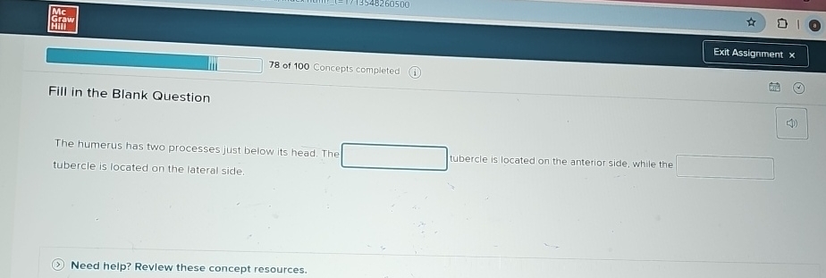 Solved MecrowGिriiExit Assignment78 ﻿of 100 ﻿Concepts | Chegg.com
