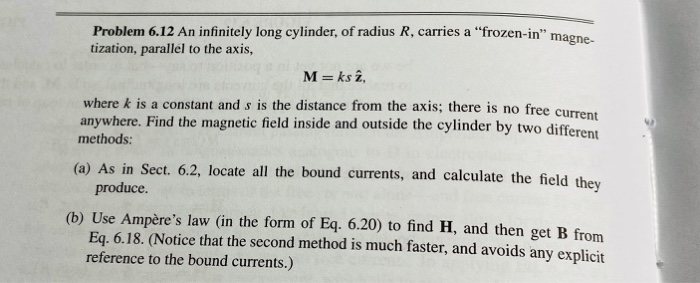Solved Adv. electrodynamics Please help me answer 6.12 | Chegg.com