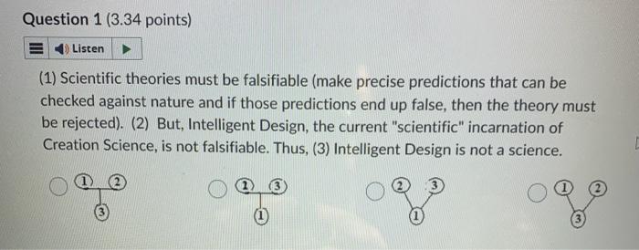 (1) Scientific theories must be falsifiable (make | Chegg.com