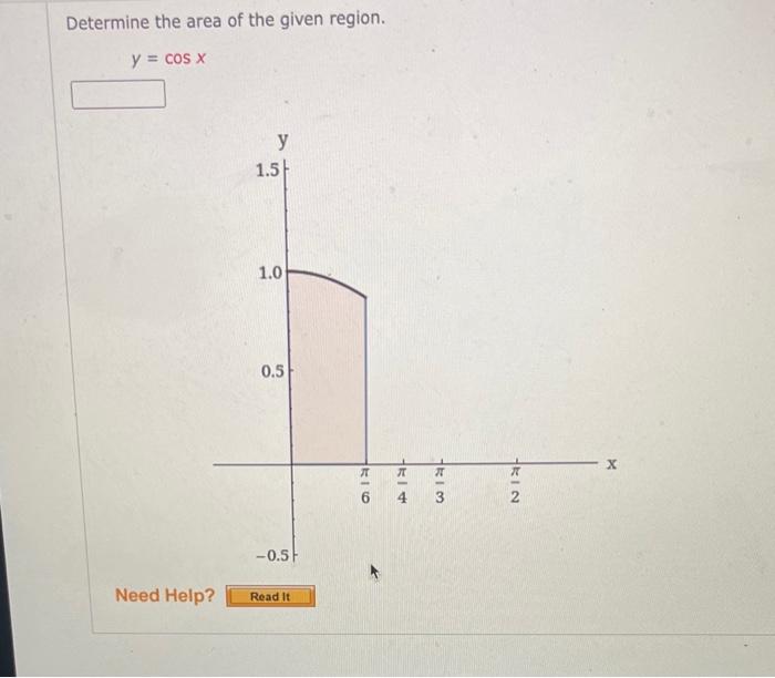 [Solved]: Both please! Determine the area of the given regio