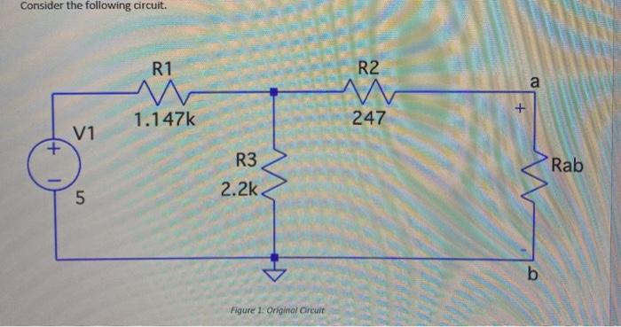 Solved Consider the following circuit. R1 R2 a + 1.147k 247 | Chegg.com