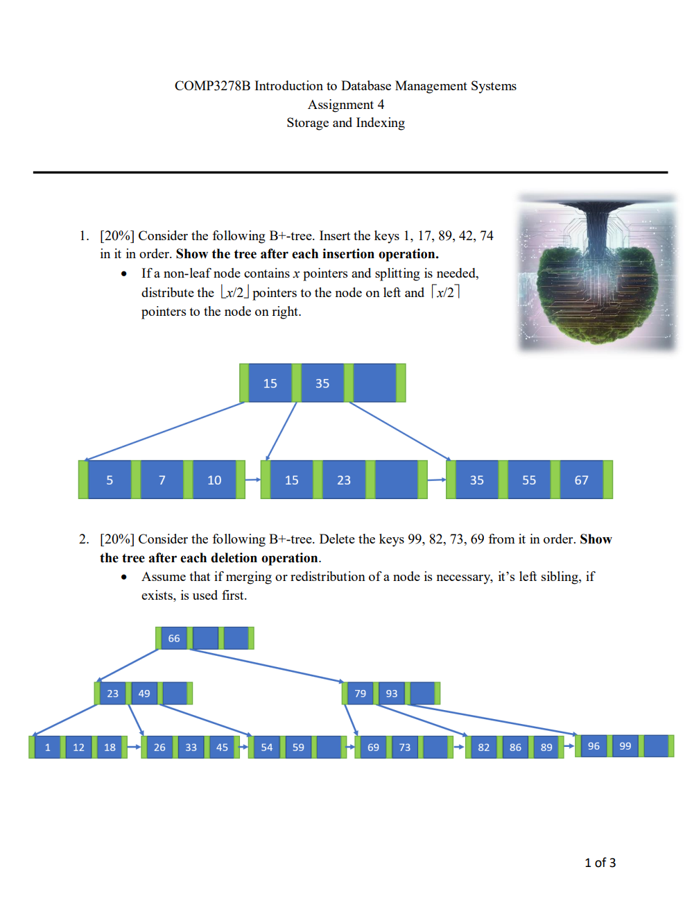 Solved COMP3278B Introduction to Database Management | Chegg.com
