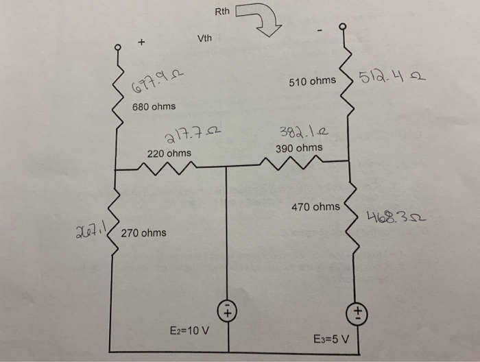 Solved 1. Calculate the Thevenin equivalence (Rth and Vth)2. | Chegg.com