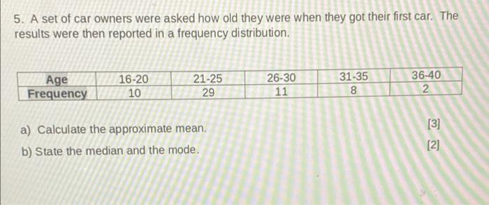 Solved can soemoen answer this- statics of one variable test | Chegg.com