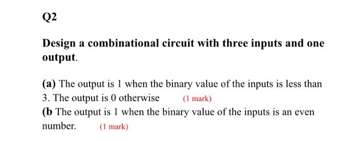 Solved Q1 Design a full-subtractor circuit with three inputs | Chegg.com
