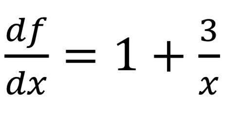 Solved df dx 1+ 3 ४|w X | Chegg.com