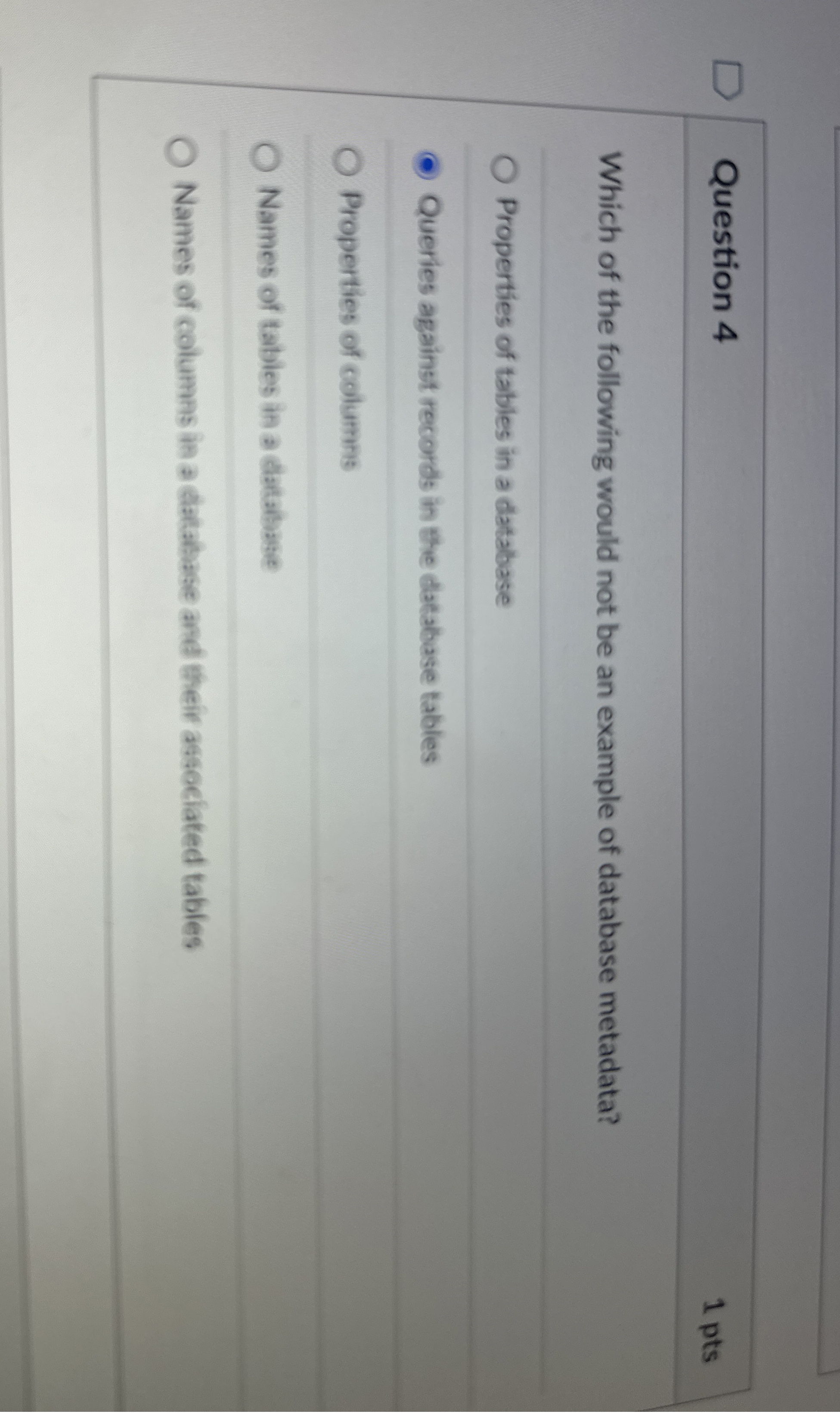 Solved Question 41 ﻿ptsWhich of the following would not be | Chegg.com