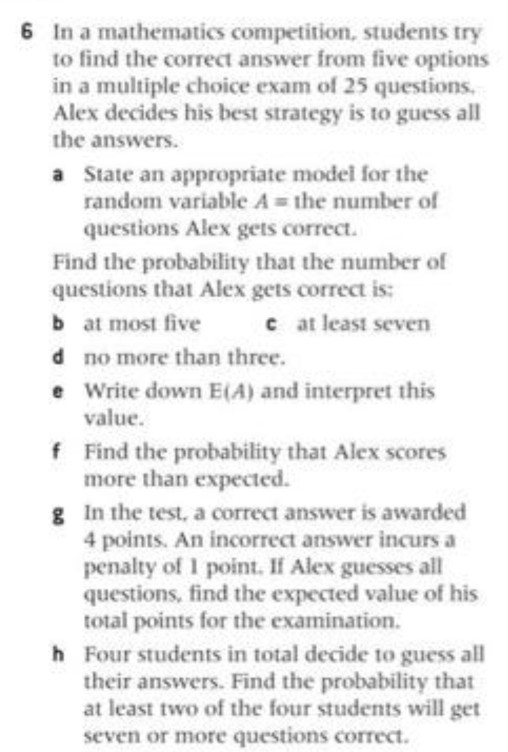 Solved 6 In a mathematics competition, students try to find | Chegg.com