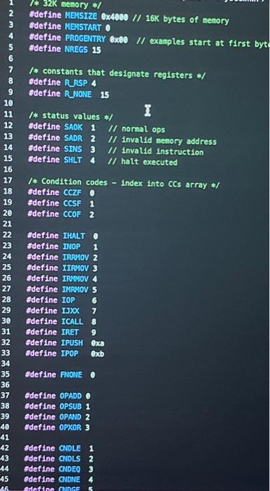 Solved void regget(ybyte rX, ybyte rB, yword *vaLx, yword | Chegg.com