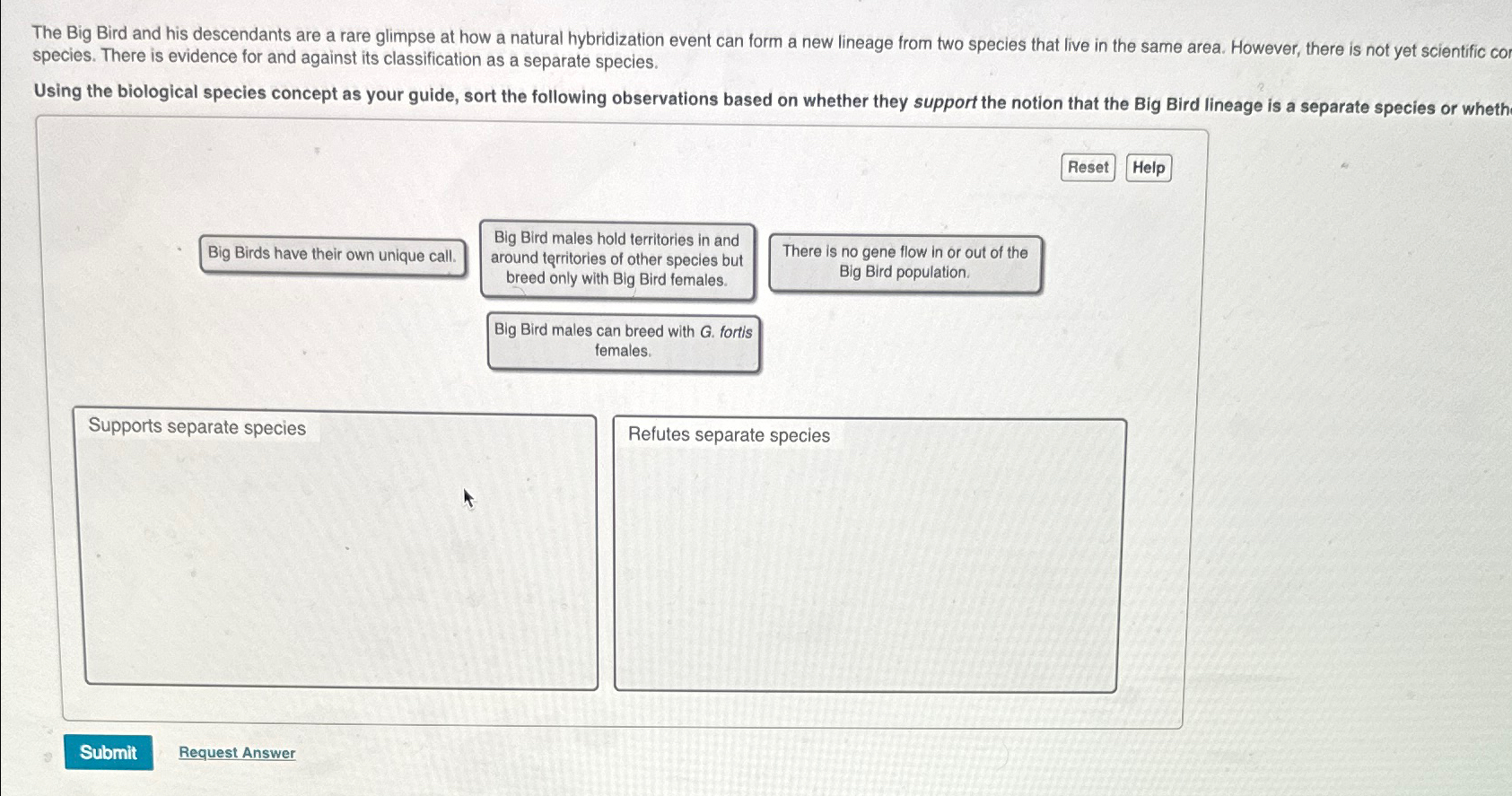 Solved The Big Bird and his descendants are a rare glimpse | Chegg.com
